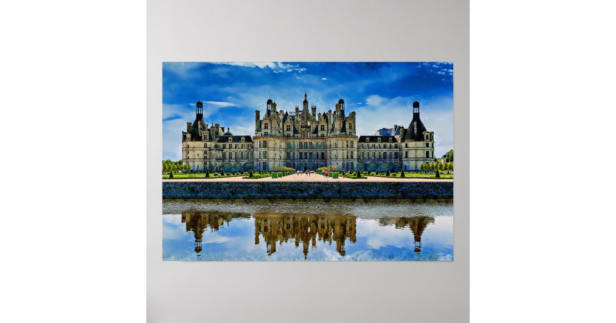Chateau de Chambord, France. Poster | Zazzle