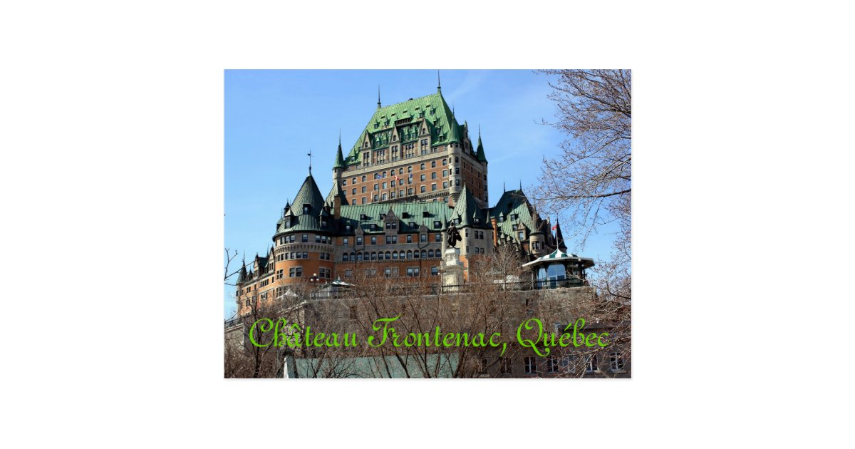Château Frontenac, Québec, Canada Postcard | Zazzle.com