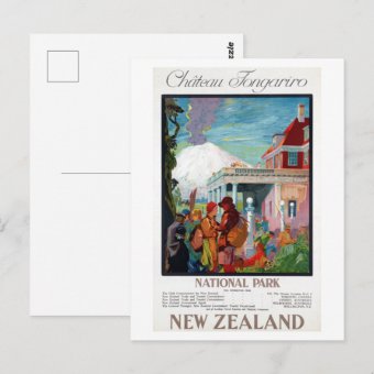 Chateau Tongariro National Park New Zealand Poster Postcard | Zazzle
