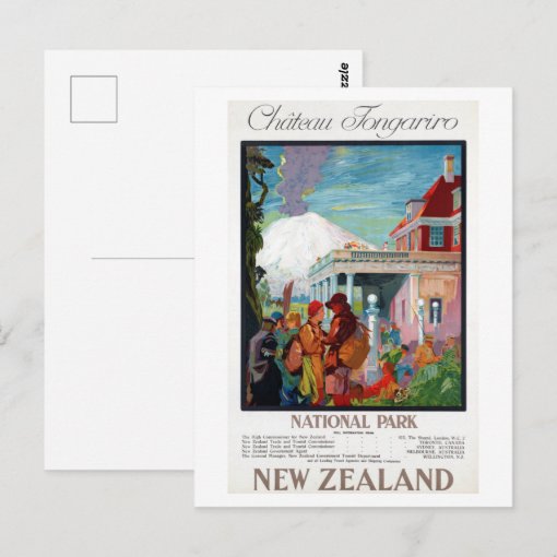 Chateau Tongariro National Park New Zealand Poster Postcard | Zazzle