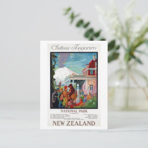 Chateau Tongariro National Park New Zealand Poster Postcard | Zazzle