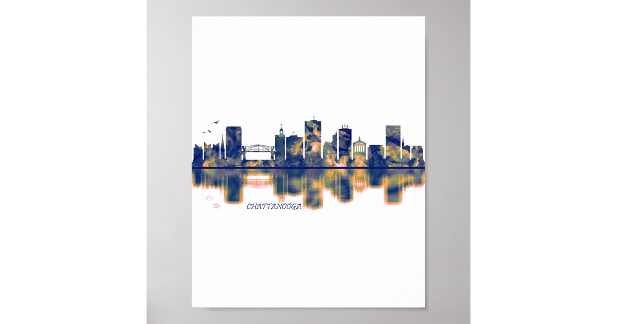 Chattanooga Skyline Poster | Zazzle