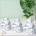 Chattanooga Toile Navy and White Wedding Favor Boxes | Zazzle