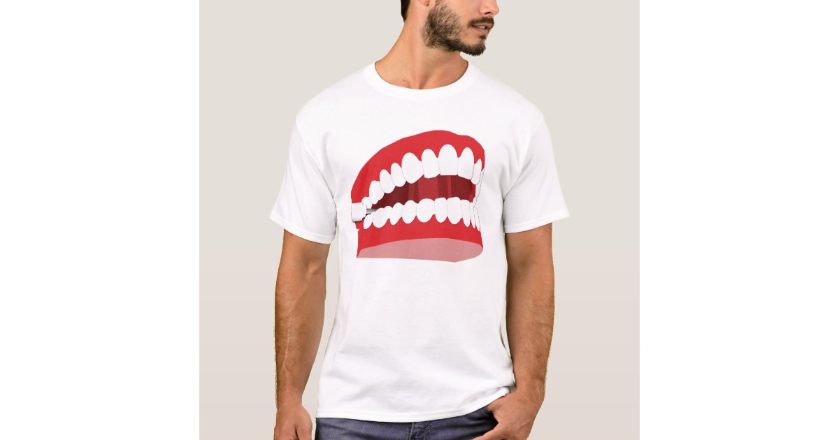 Chattering Teeth T-Shirt | Zazzle