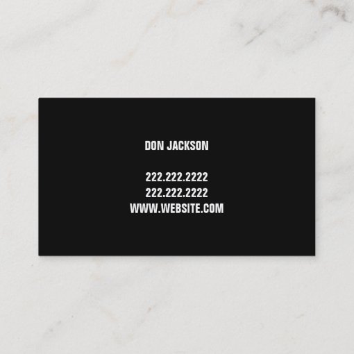 Chauffeur Town Car Driver Transportation Business Business Card | Zazzle