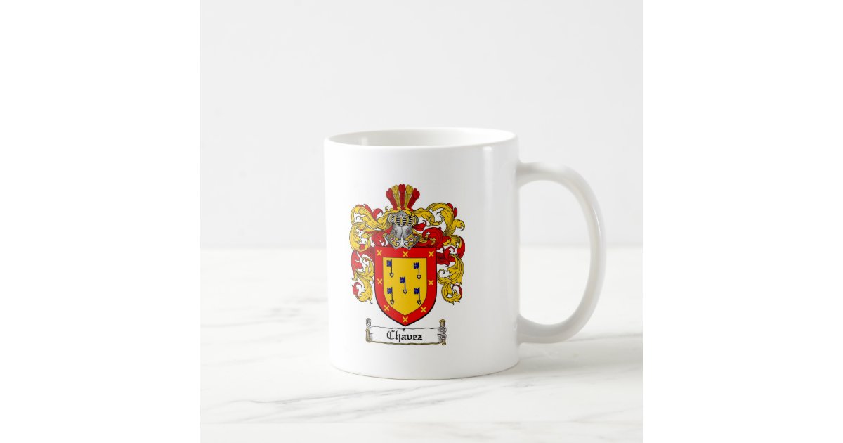 CHAVEZ FAMILY CREST - CHAVEZ COAT OF ARMS COFFEE MUG | Zazzle