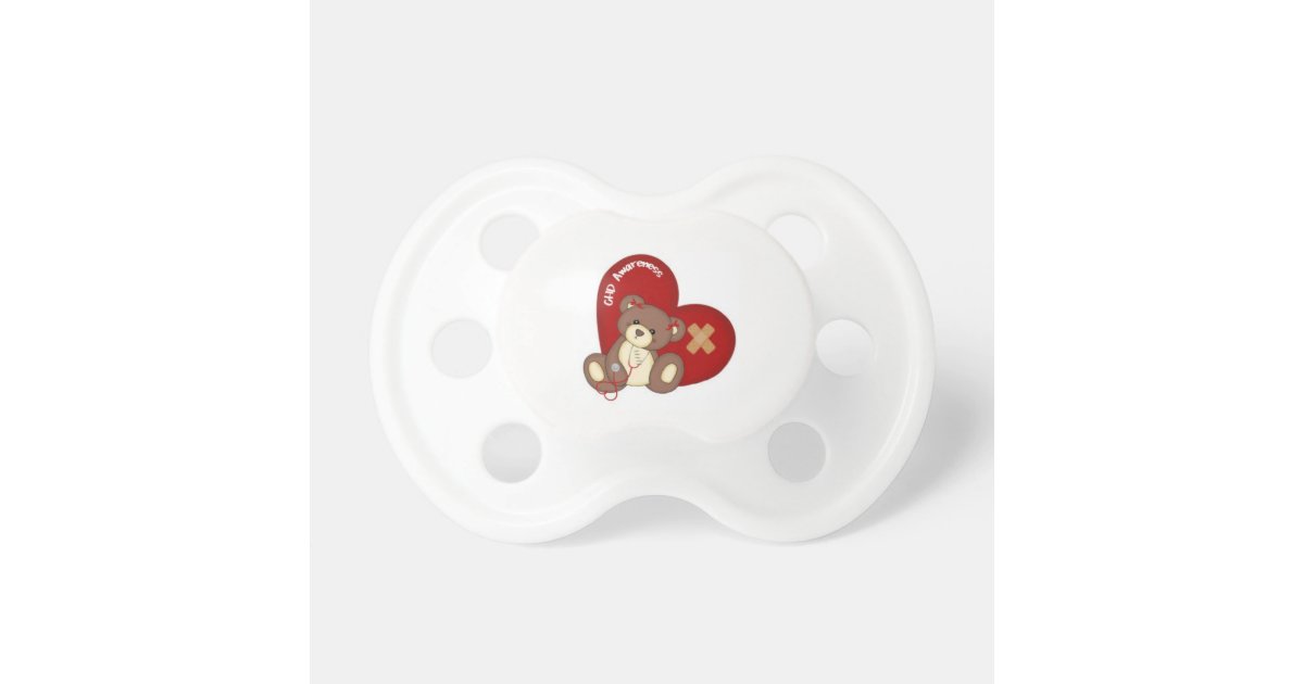 CHD Awareness Binky Pacifier | Zazzle