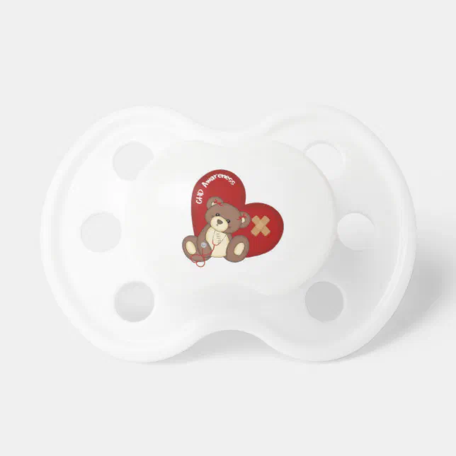 CHD Awareness Binky Pacifier | Zazzle