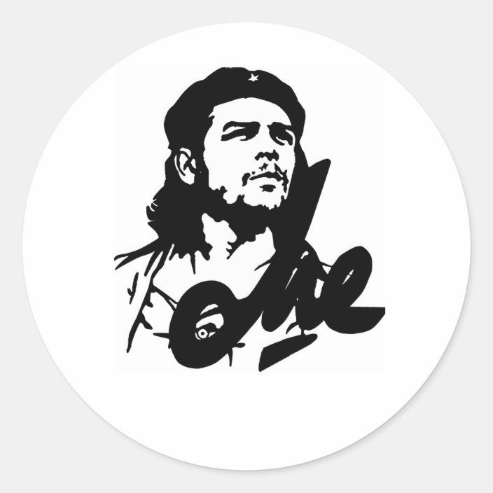 che guevara classic round sticker | Zazzle.com