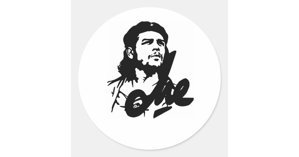 che guevara classic round sticker | Zazzle