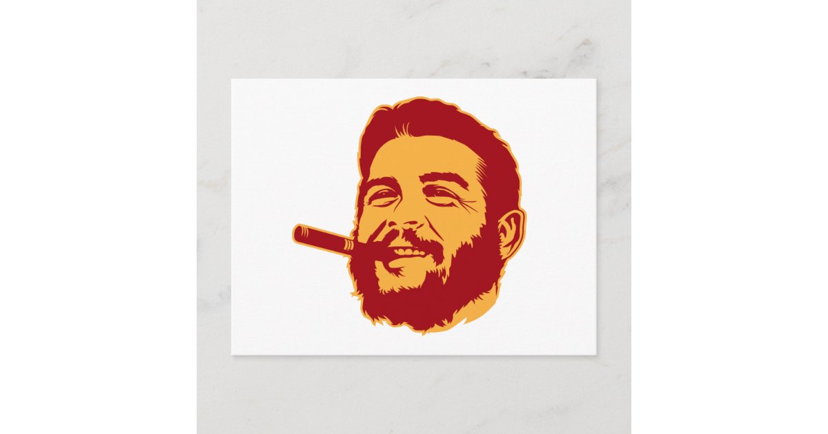 Che Guevara with Cigar Portrait Postcard | Zazzle