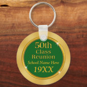 Cheap 50th Class Reunion Keychains, School Name Keychain | Zazzle