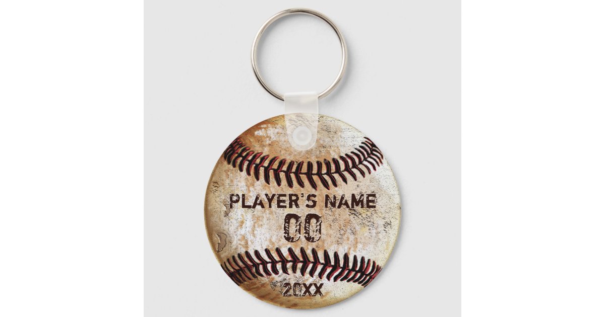 Cheap Baseball Keychains with Your Text, and Logo | Zazzle