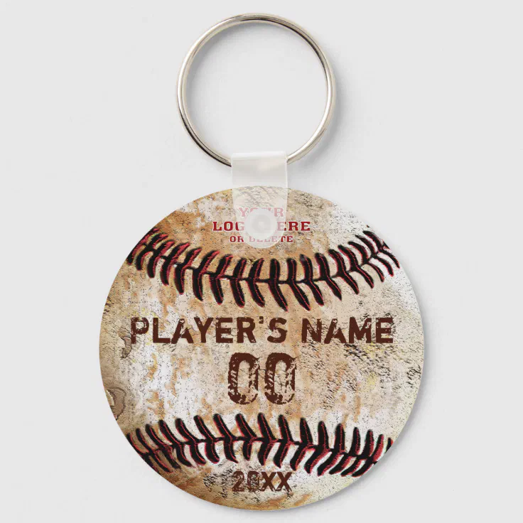 Cheap Baseball Keychains with Your Text, and Logo | Zazzle