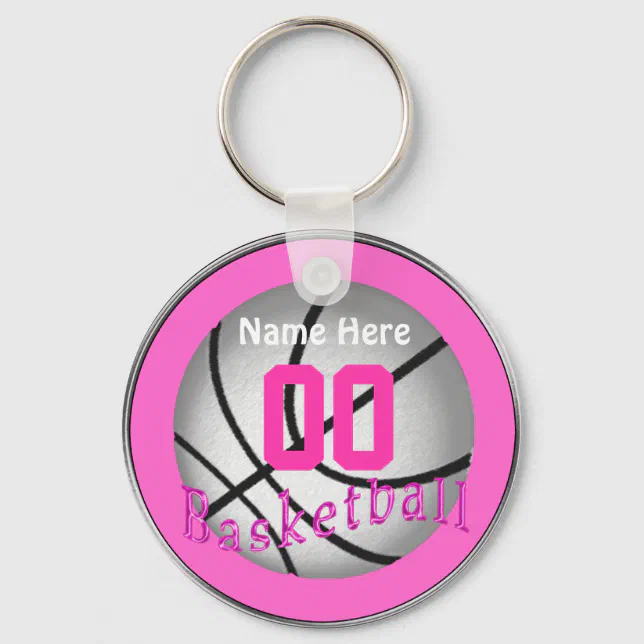 Cheap Basketball Gifts for Girls Team Keychain | Zazzle