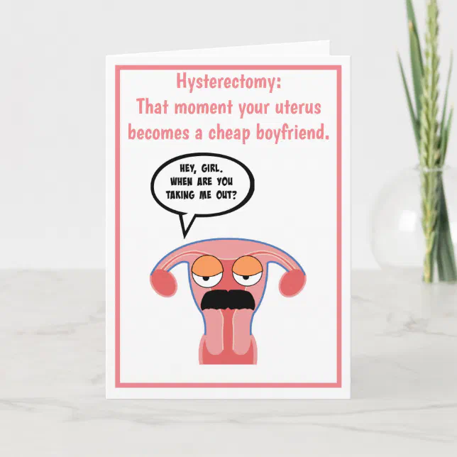 Cheap Boyfriend Hysterectomy Card | Zazzle