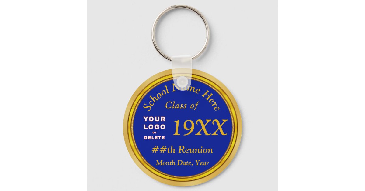 Cheap Class Reunion Souvenirs, Logo, Text, Colors Keychain | Zazzle