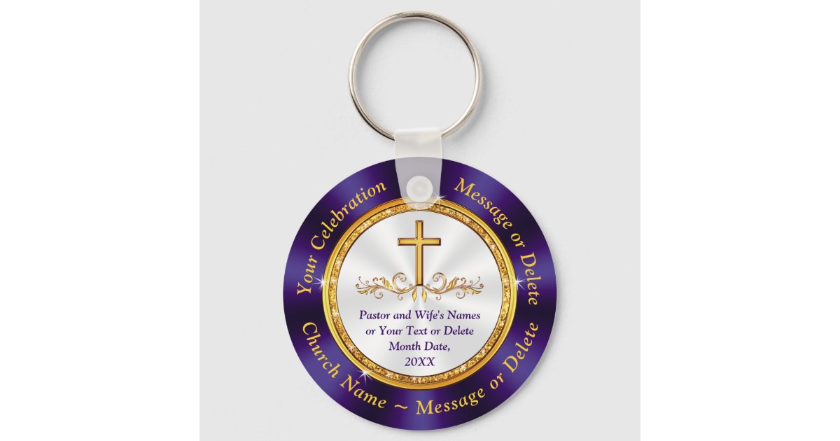 Cheap Gorgeous Custom, Church Anniversary Favors Keychain | Zazzle
