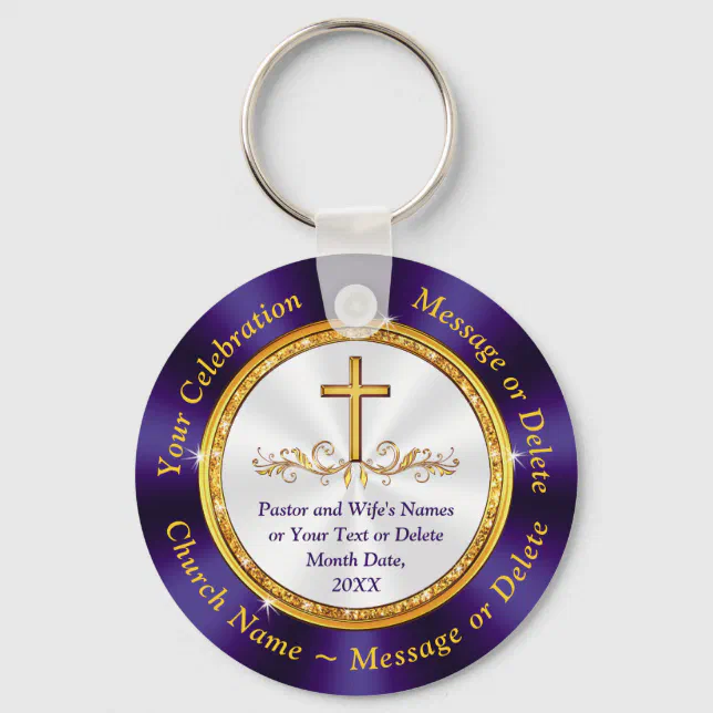 Cheap Gorgeous Custom, Church Anniversary Favors Keychain | Zazzle