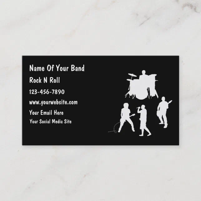 Cheap Musician Band Business Cards | Zazzle