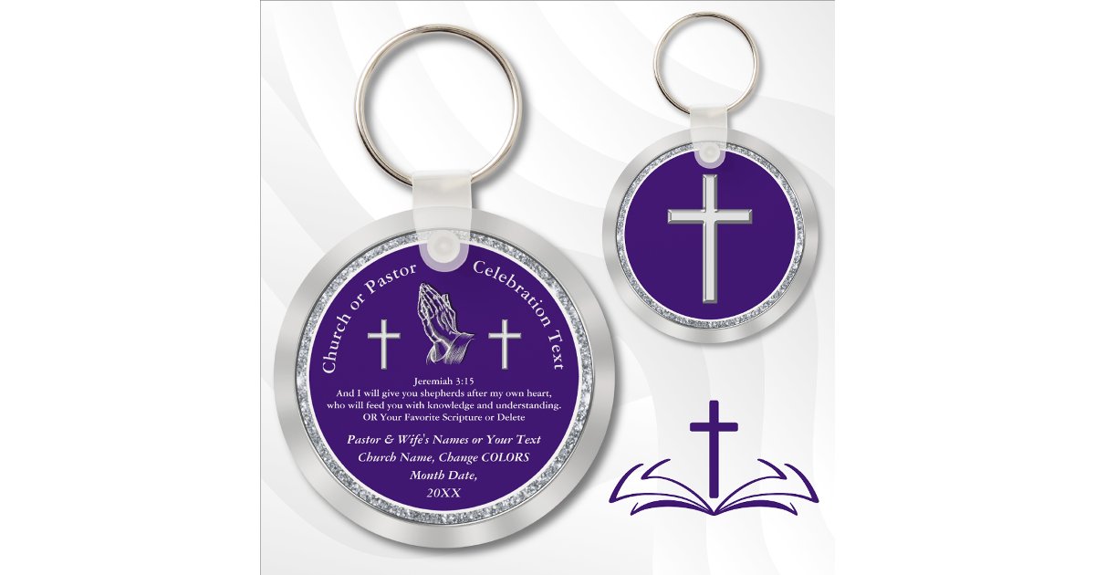 Cheap Personalized Church Anniversary Souvenirs Keychain | Zazzle