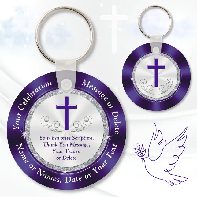 Cheap, Personalized Church Favors for Any Occasion Keychain | Zazzle
