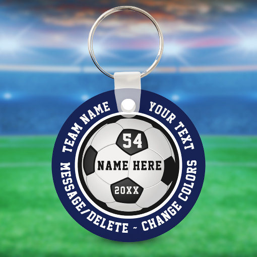 Cheap Soccer Keychains Personalized for Boys Girls | Zazzle