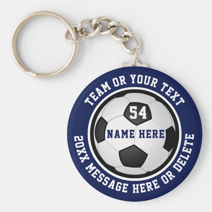 Cheap Soccer Keychains Personalized for Boys Girls | Zazzle.com