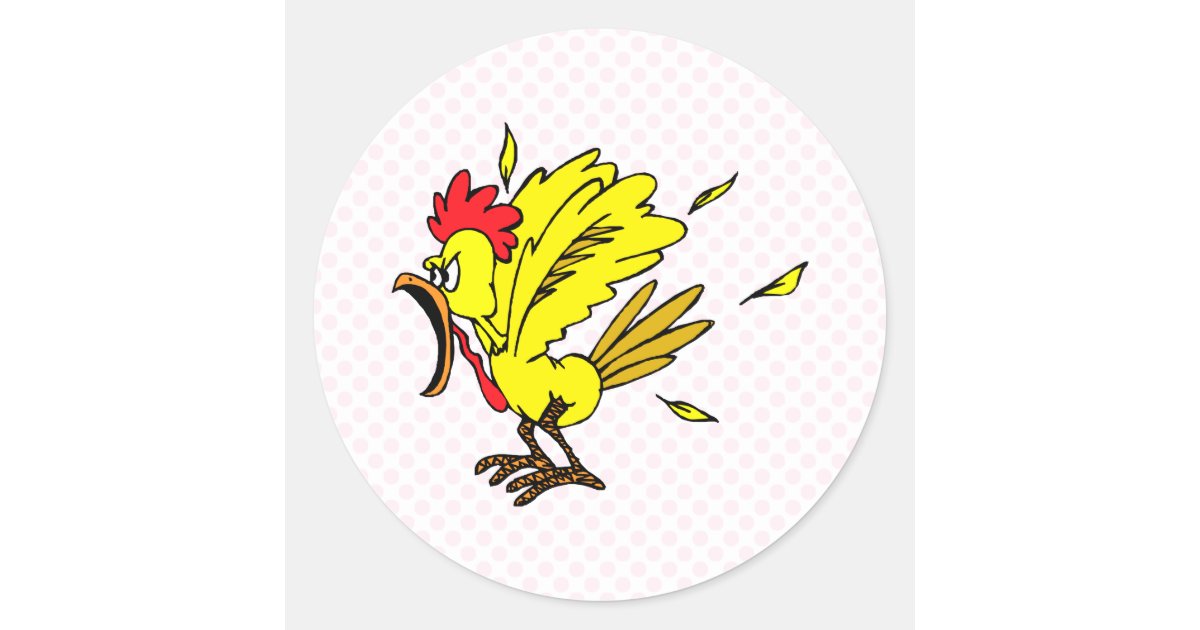 Cheapo Chicken Classic Round Sticker | Zazzle