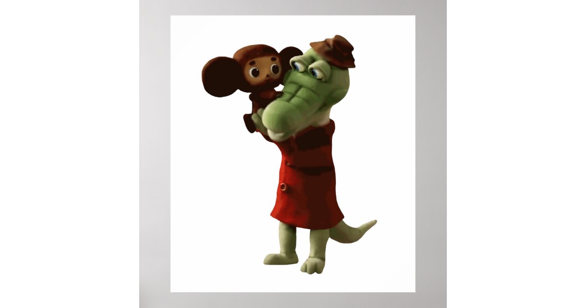 Cheburashka Gena Poster | Zazzle