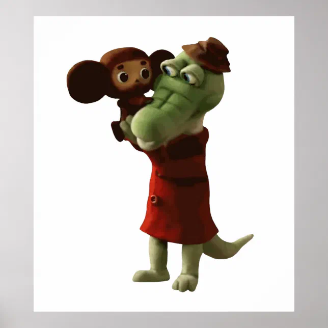 Cheburashka Gena Poster | Zazzle