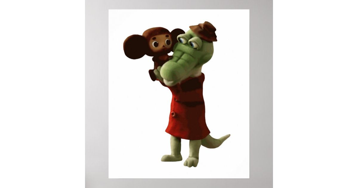 Cheburashka Gena Poster | Zazzle