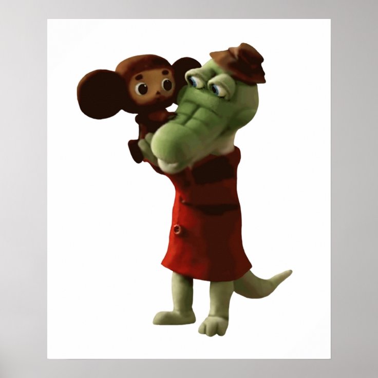 Cheburashka Gena Poster | Zazzle