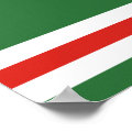 Chechen Republic of Ichkeria Flag Poster | Zazzle