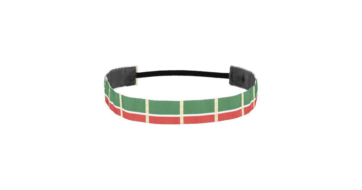 Chechnya Flag Athletic Headband | Zazzle