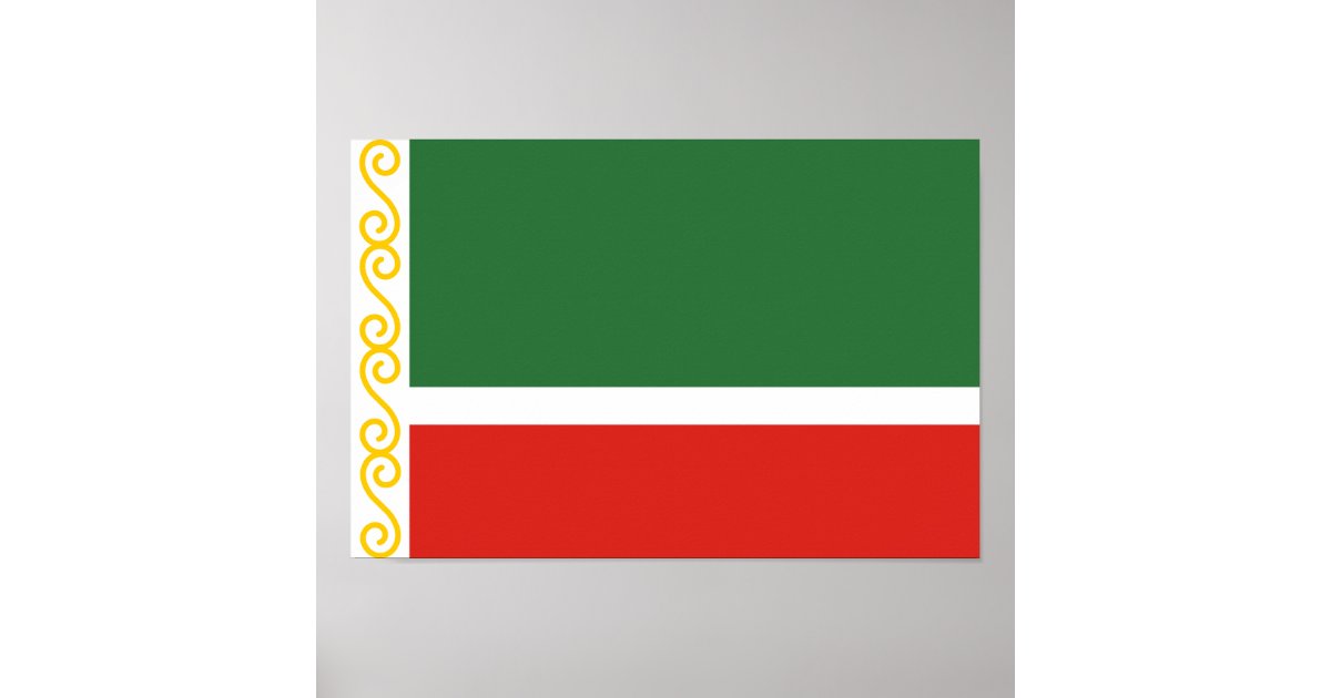 Chechnya Flag Poster | Zazzle