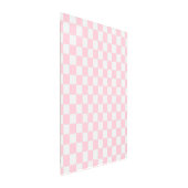 Check Baby Pink And White Checkerboard Pattern Metal Print | Zazzle