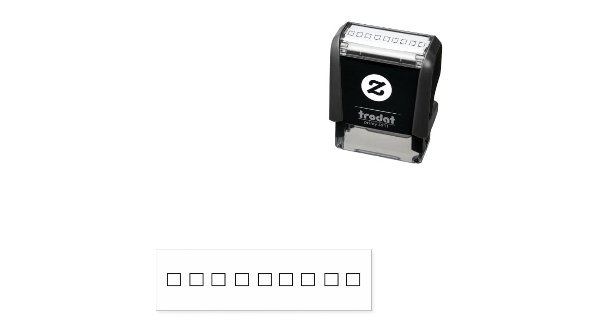 Check Box stars Checklist bullet journal Self-inking Stamp | Zazzle