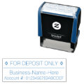 Check Endorsement and Name Rubber Stamp | Zazzle