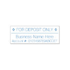 Check Endorsement Bank Deposit Stamp | Zazzle.com