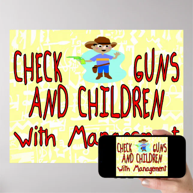Check Guns and Children Poster | Zazzle