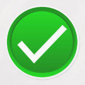 Check Mark and Red X Labels | Zazzle