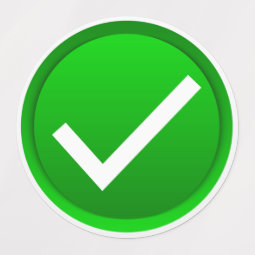 Check Mark and Red X Labels | Zazzle