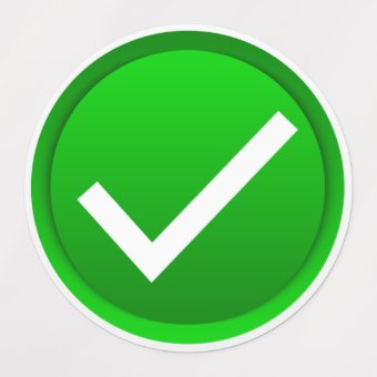 Check Mark and Red X Labels | Zazzle