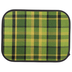 Check Pattern Fabric Camper T2 Retro Vintage Car Floor Mat | Zazzle