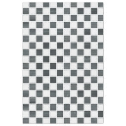 Checked Checkerboard Black and White Decoupage Tissue Paper | Zazzle