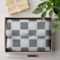 Checked Checkerboard Black and White Decoupage Tissue Paper | Zazzle