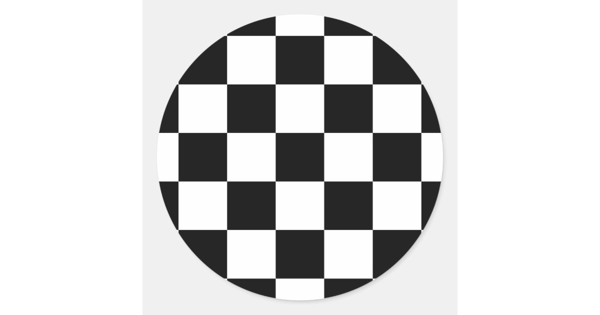 Checked Sticker | Zazzle