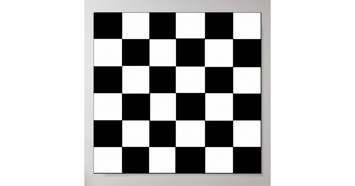 checker board poster | Zazzle