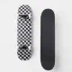 Checker chess Black and White Skateboard | Zazzle
